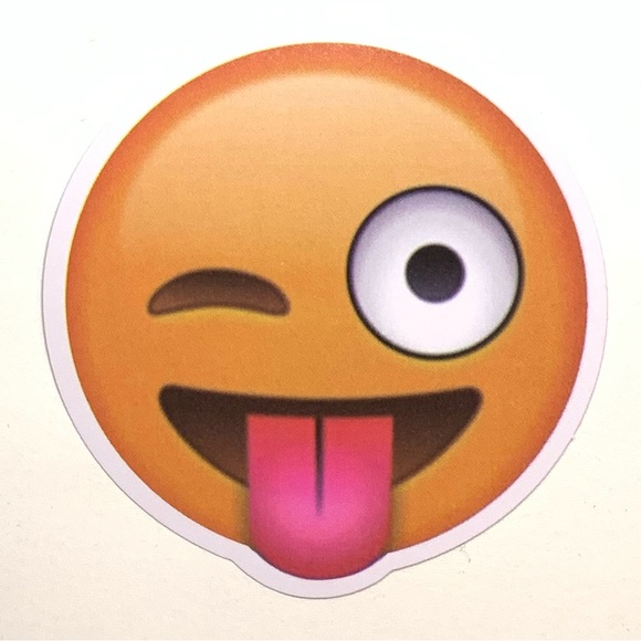 Accessories | Emoji Vinyl Sticker | Poshmark